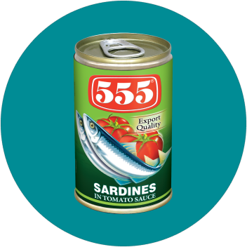 555 Sardines in Tomato Sauce 155g – Century Pacific Foodservice
