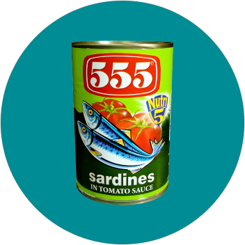 555 Sardines in Tomato Sauce 155g – Century Pacific Foodservice